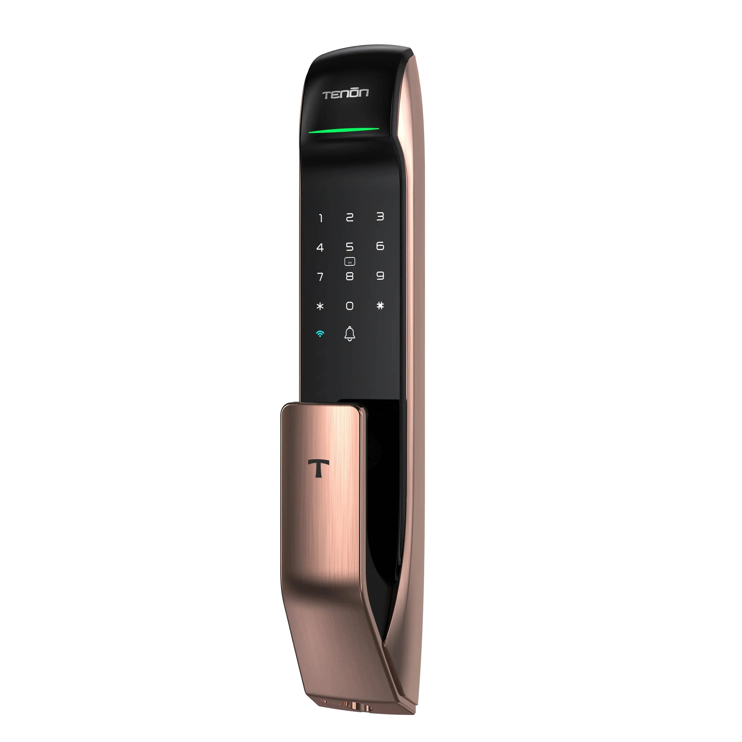 A2 Keyless Push-Pull Automatic Fingerprint Smart Entry Door Lock ...